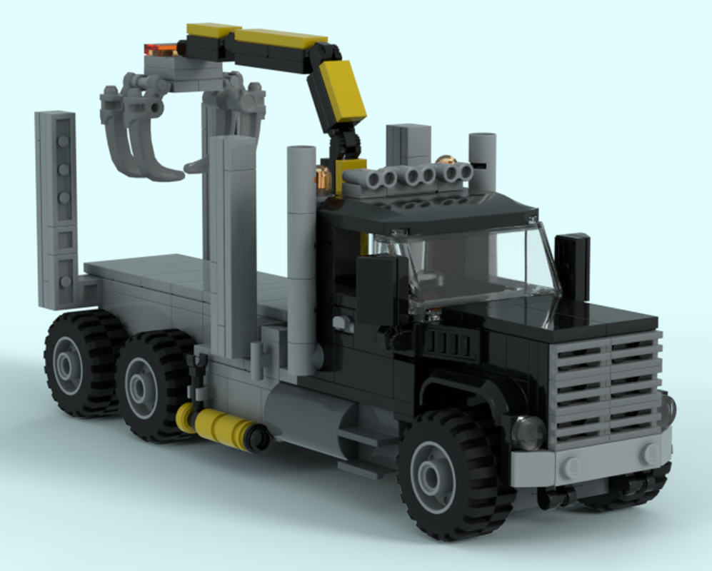LEGO MOC Logging Truck by BigTrainBricks | Rebrickable - Build with LEGO