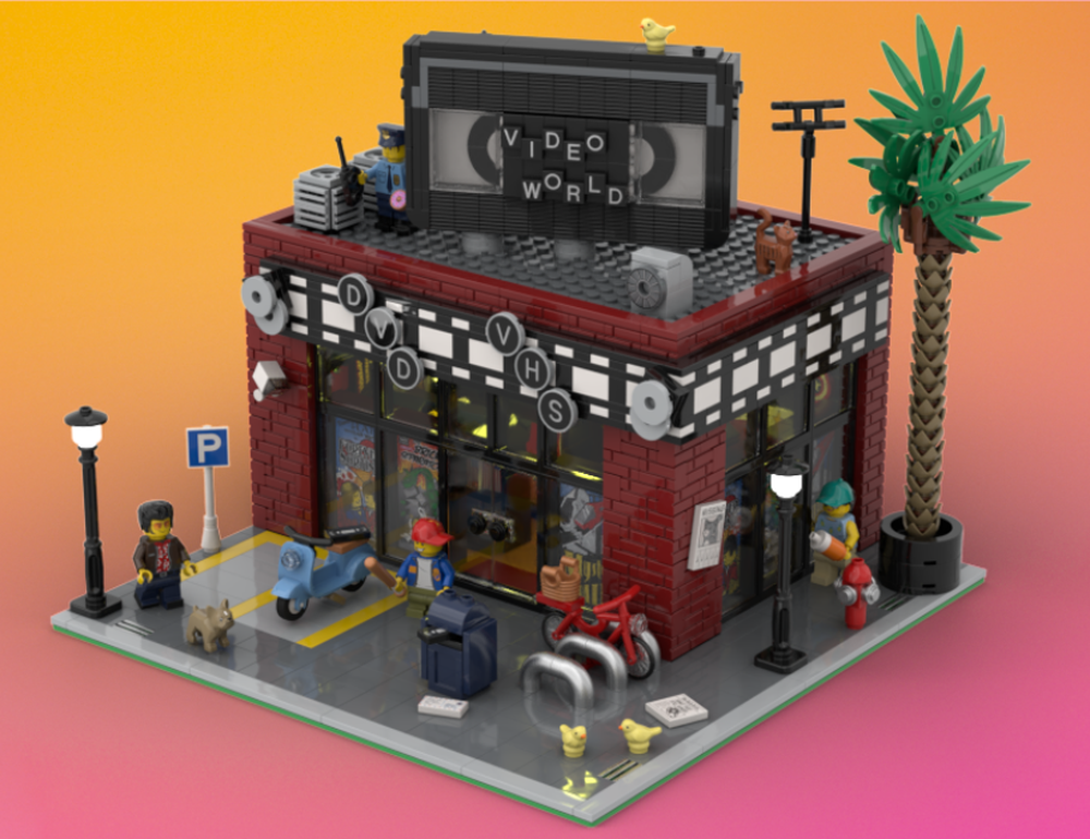 LEGO MOC Video Store by Brick Kaiser | Rebrickable - Build with LEGO
