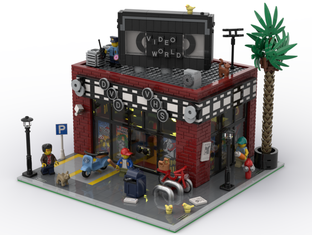 LEGO MOC Video Store by Brick Kaiser | Rebrickable - Build with LEGO