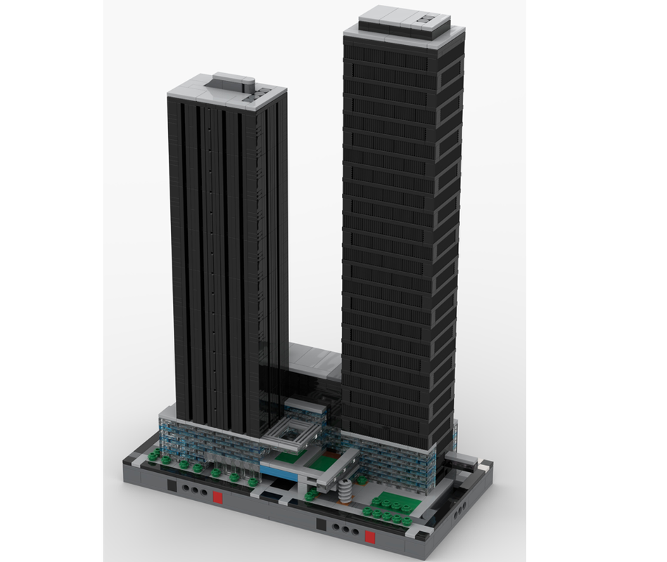 LEGO MOC 1 and 2 Houston Center by iambriguy | Rebrickable - Build with ...