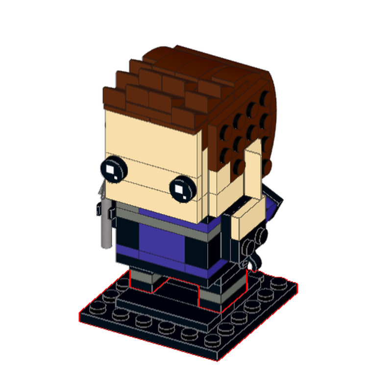 LEGO MOC Hawkeye Brickheadz by BlessedBricks | Rebrickable - Build with ...