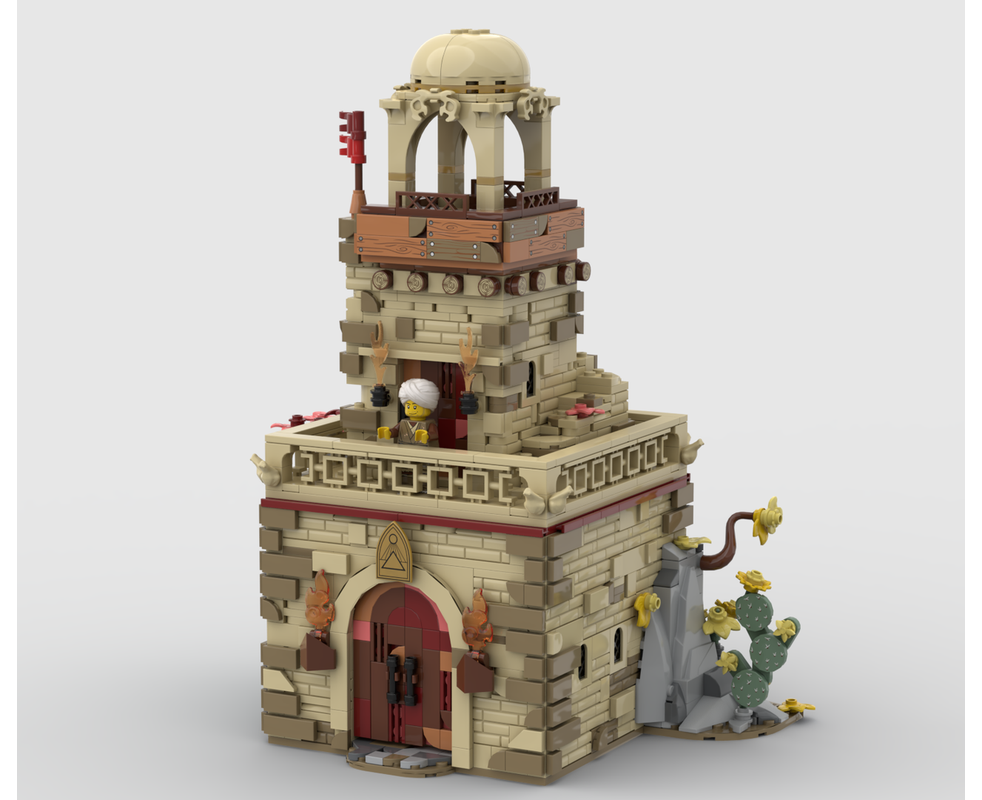 LEGO MOC Arab castle tower by sgomezb | Rebrickable - Build with LEGO