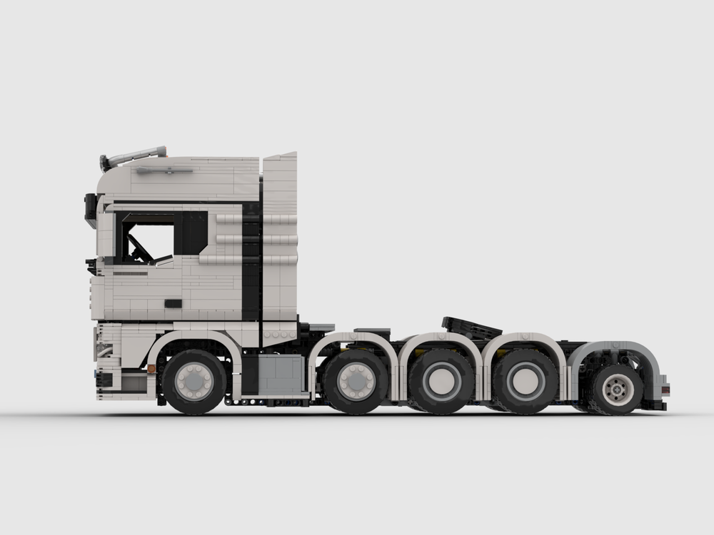 LEGO MOC MAN TGX 10X4 truck（tractor）white by LingKong | Rebrickable - Build with LEGO