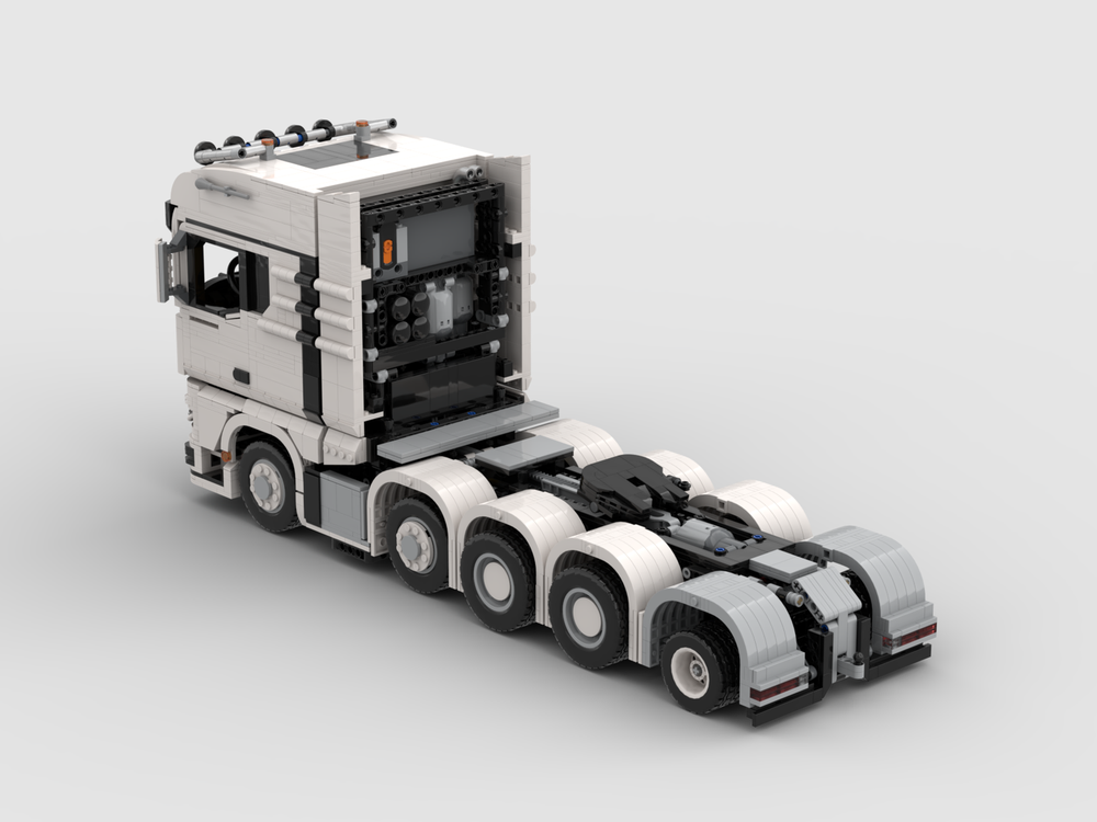 LEGO MOC MAN TGX 10X4 truck（tractor）white by LingKong | Rebrickable - Build with LEGO