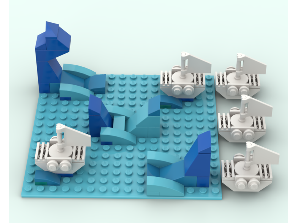 LEGO MOC Five Ships out on the Sea by GandaLEGO | Rebrickable - Build ...
