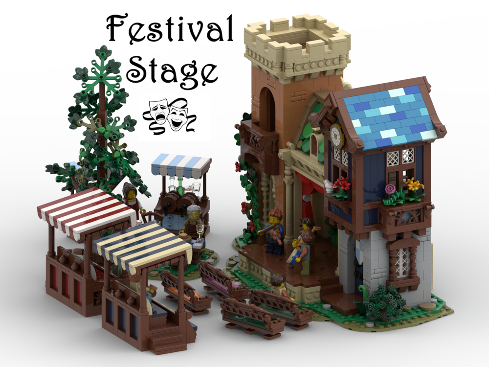 LEGO MOC Festival Stage by FafnirDesign | Rebrickable - Build with LEGO