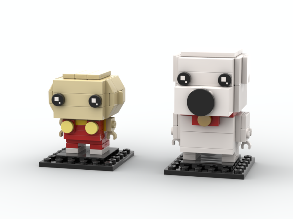 LEGO MOC-224157 Family Guy Brickheadz - Stewie and Brian by ...