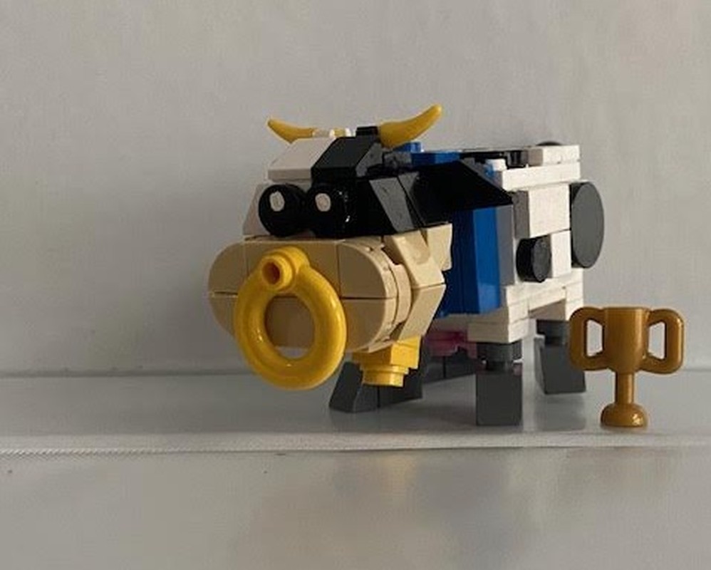 LEGO MOC mario kart world moo moo the cow by pineapplecone9966 ...