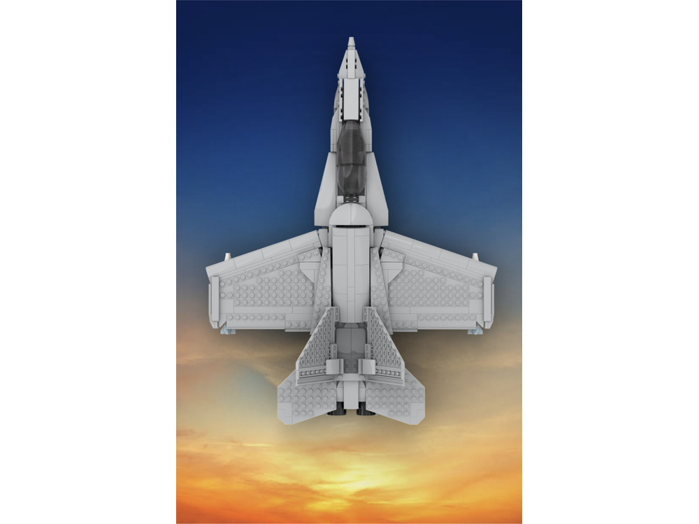 LEGO MOC F/A-18 Hornet Inspired Jet by NoStudsGiven | Rebrickable ...