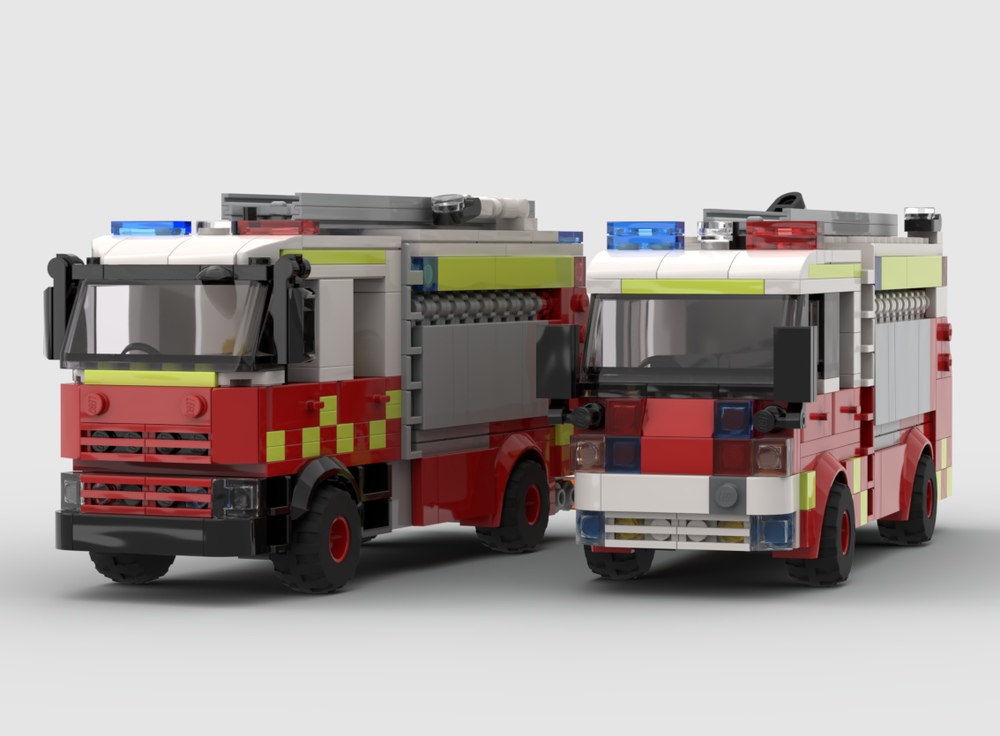 LEGO MOC Class 3 Pumper Fire Trucks Bundle by reggieranger ...