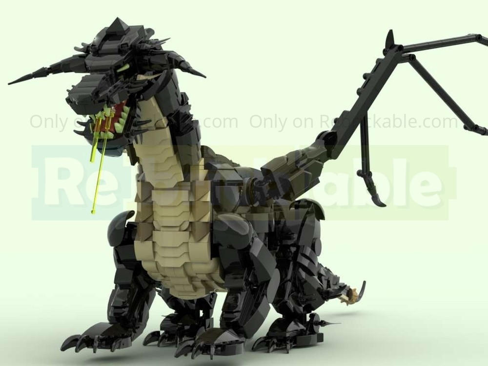 LEGO MOC Black Dragon (Acid) by Phoenix_bricks | Rebrickable - Build ...