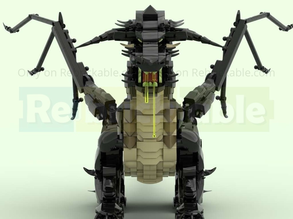 LEGO MOC Black Dragon (Acid) by Phoenix_bricks | Rebrickable - Build ...