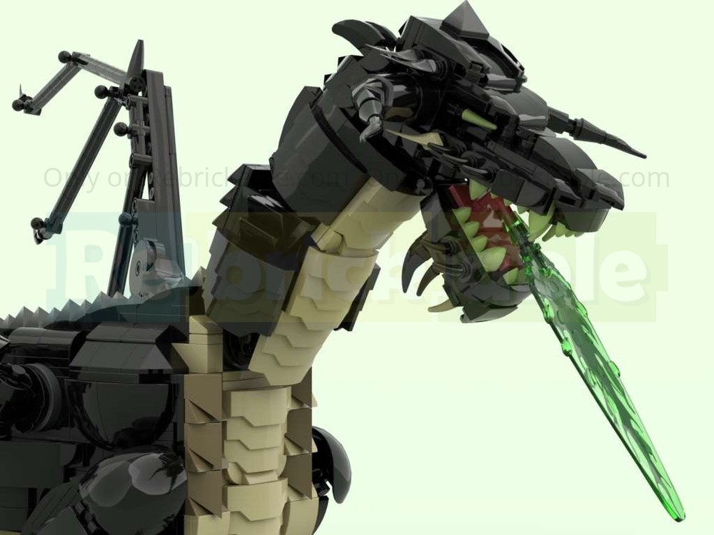 LEGO MOC Black Dragon (Acid) by Phoenix_bricks | Rebrickable - Build ...