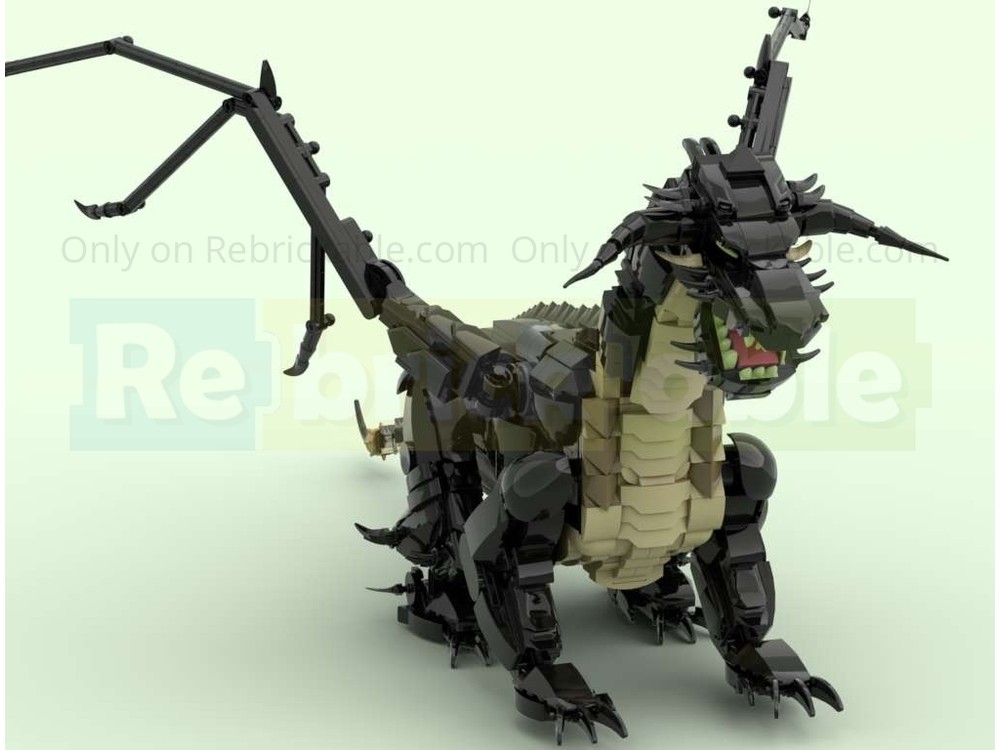 LEGO MOC Black Dragon (Acid) by Phoenix_bricks | Rebrickable - Build ...