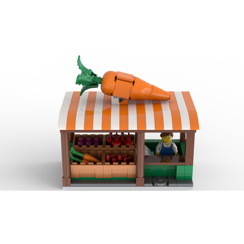 LEGO MOC Fruit & Vegetable Stand with Pickup Truck by ...