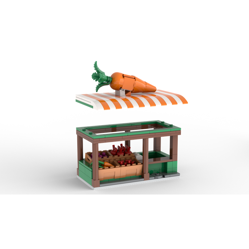 LEGO MOC Fruit & Vegetable Stand with Pickup Truck by ...
