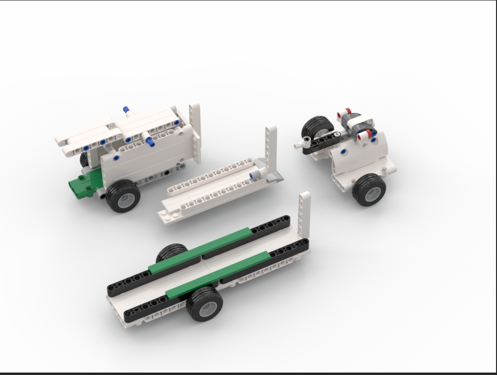 LEGO MOC 42167 lego vehicle transporter and garbage truck. by ...