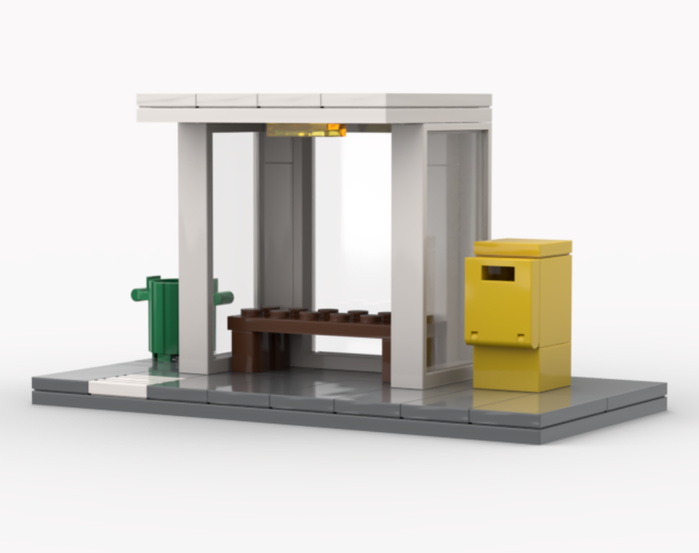 LEGO MOC Bus station/ Bus stop by City MOCs | Rebrickable - Build with LEGO