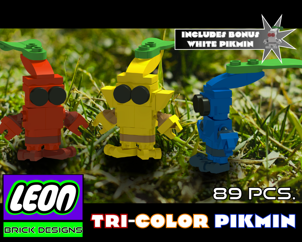 LEGO MOC Tri-Color Pikmin by LeonBrickDesigns | Rebrickable - Build ...