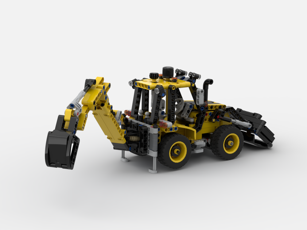 LEGO MOC 42108 Backhoe Loader by BrickBash | Rebrickable - Build with LEGO