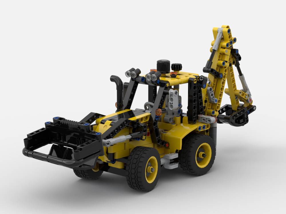 LEGO MOC 42108 Backhoe Loader by BrickBash | Rebrickable - Build with LEGO
