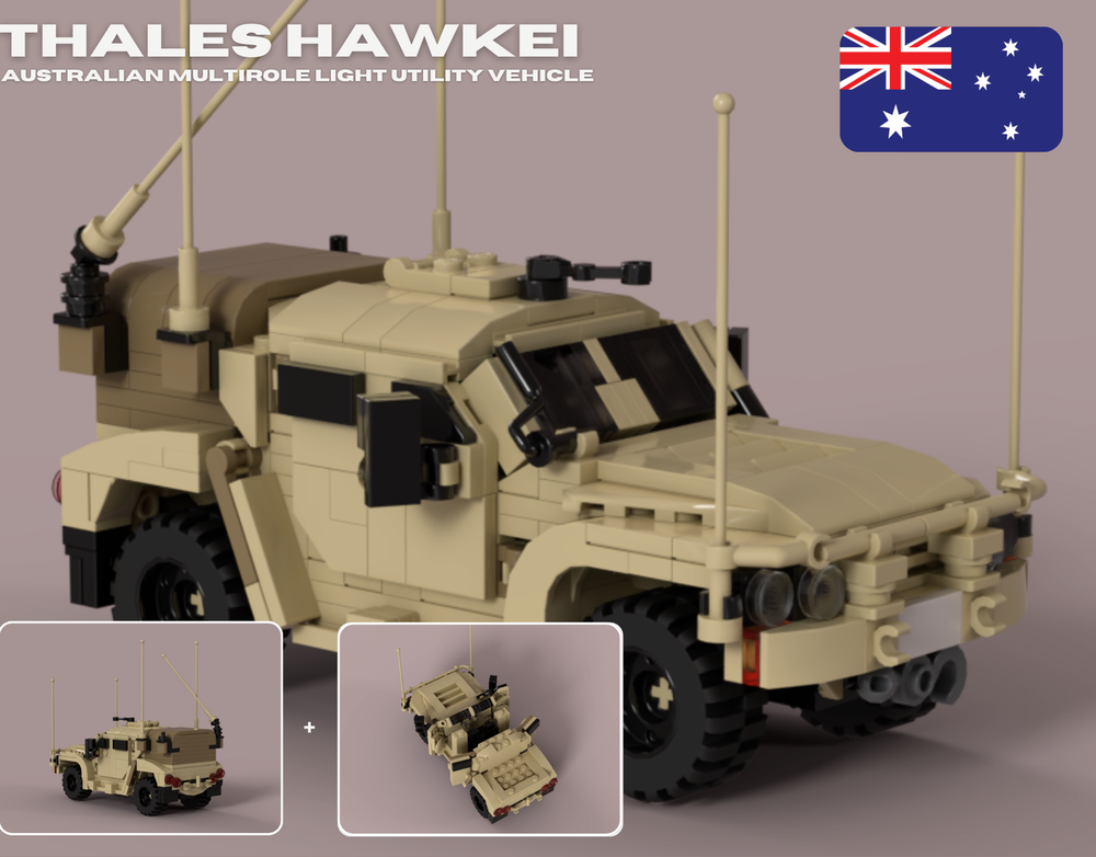 LEGO MOC Thales Hawkei - Australian Multirole Light Utility Vehicle by ...