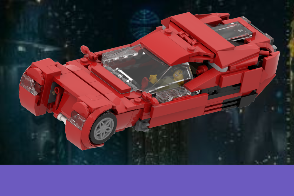 LEGO MOC-225655 76924 Mercedes XJ-6 Airspeeder (AOTC Zam Wesell Chase ...