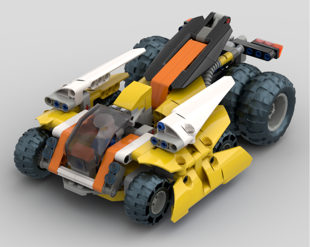 LEGO MOC Cyber Racing Car by HeLi2046 | Rebrickable - Build with LEGO