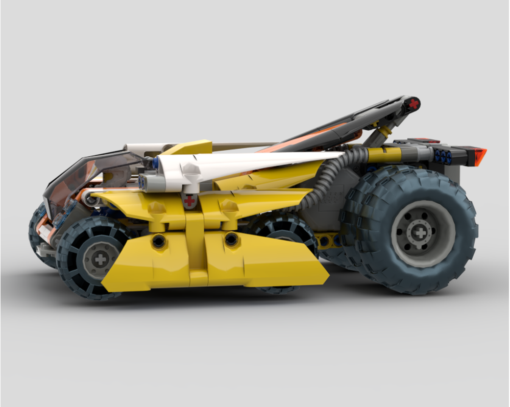 LEGO MOC Cyber Racing Car by HeLi2046 | Rebrickable - Build with LEGO