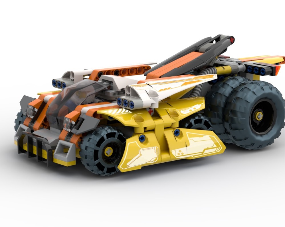LEGO MOC Cyber Racing Car by HeLi2046 | Rebrickable - Build with LEGO