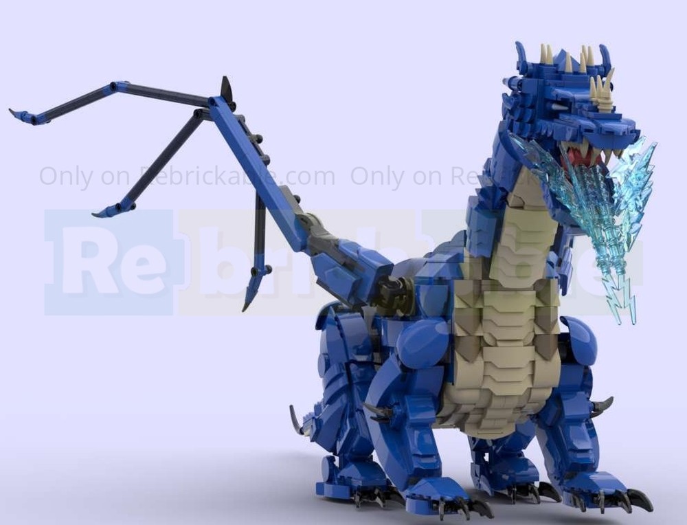 LEGO MOC Blue Dragon (Lightning) by Phoenix_bricks | Rebrickable ...