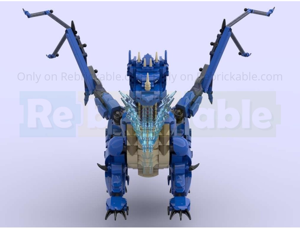 LEGO MOC Blue Dragon (Lightning) by Phoenix_bricks | Rebrickable ...