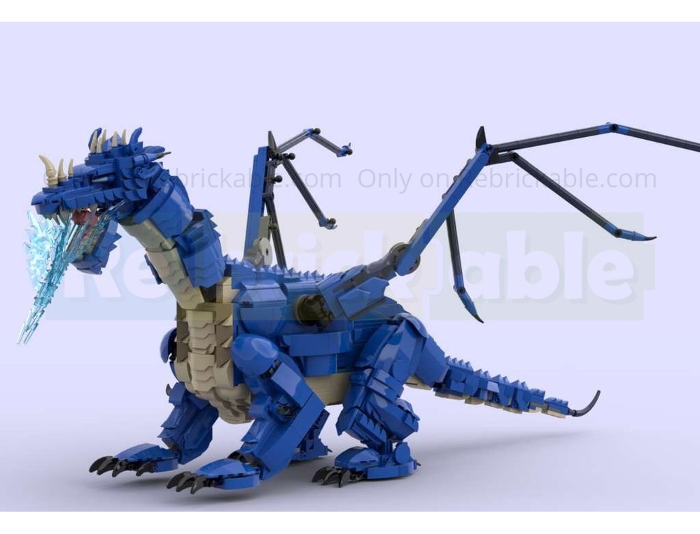 LEGO MOC-224430 Blue Dragon (Lightning) by Phoenix_bricks | Rebrickable ...