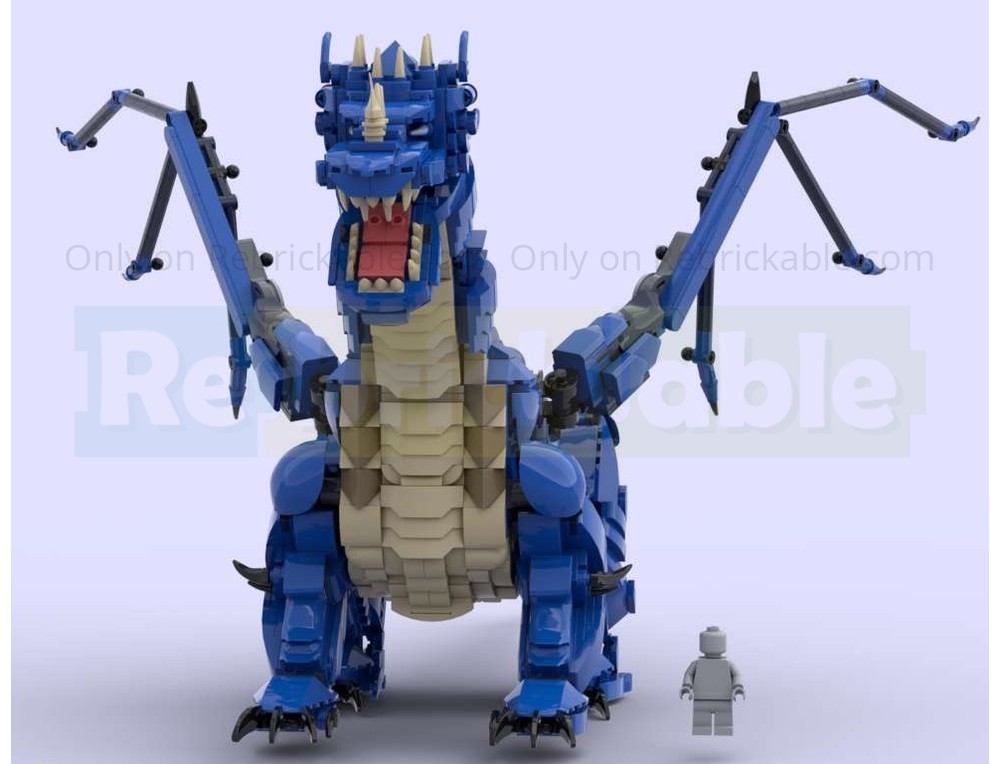LEGO MOC Blue Dragon (Lightning) by Phoenix_bricks | Rebrickable ...