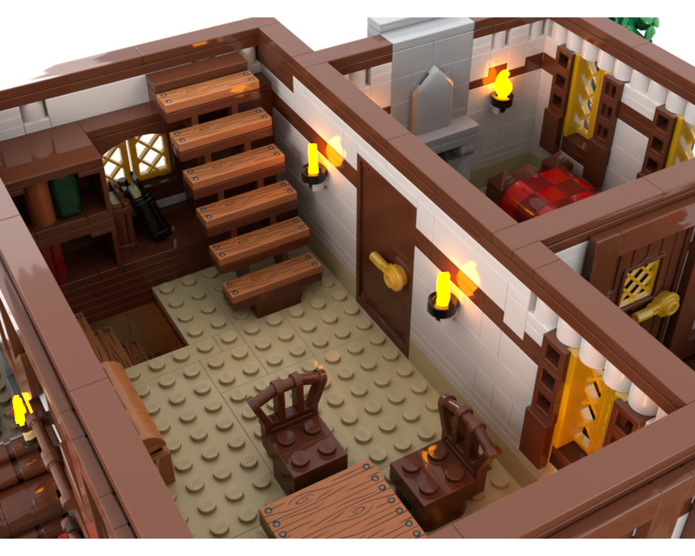 LEGO MOC Medieval Tavern by Cegeha Elbe | Rebrickable - Build with LEGO