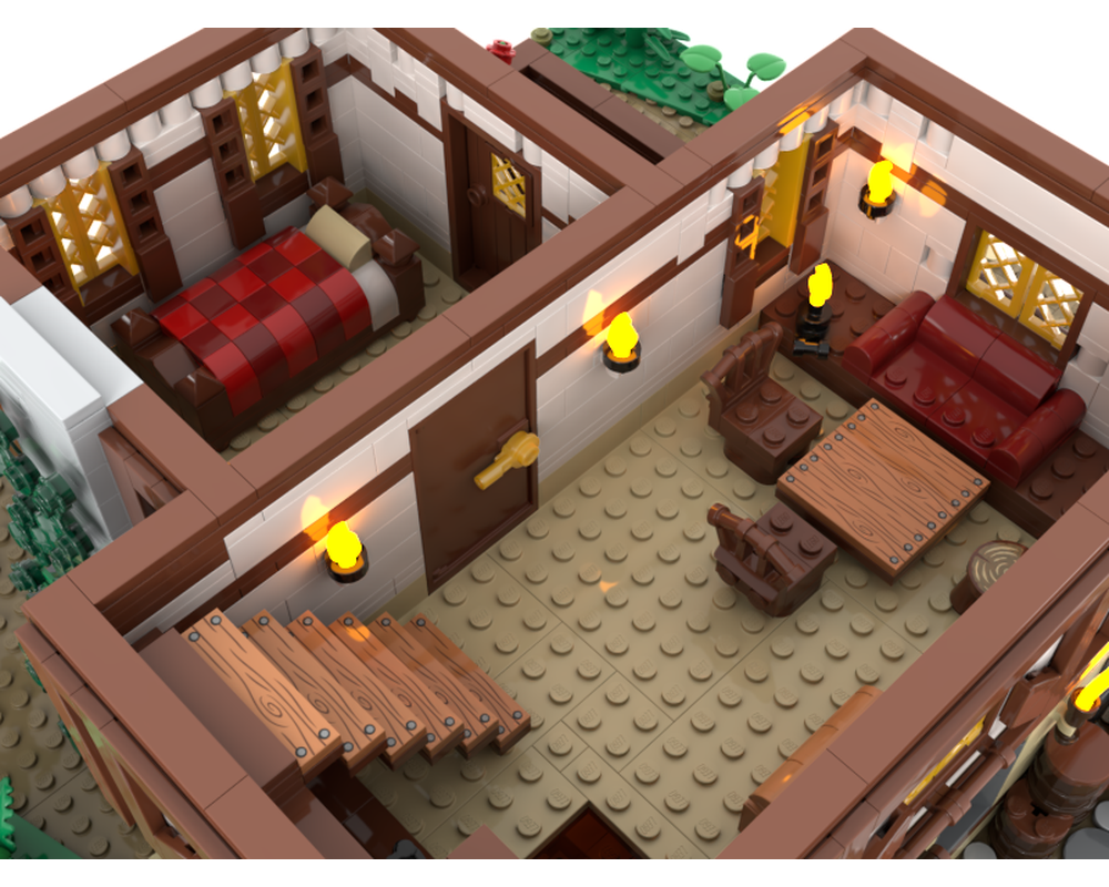 LEGO MOC Medieval Tavern by Cegeha Elbe | Rebrickable - Build with LEGO