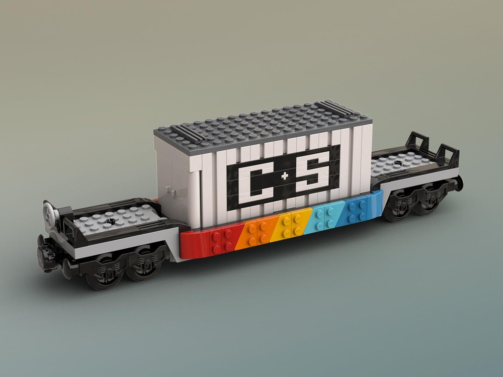 LEGO MOC-224460 Well Car + Shipping Container by jamisonwieser ...