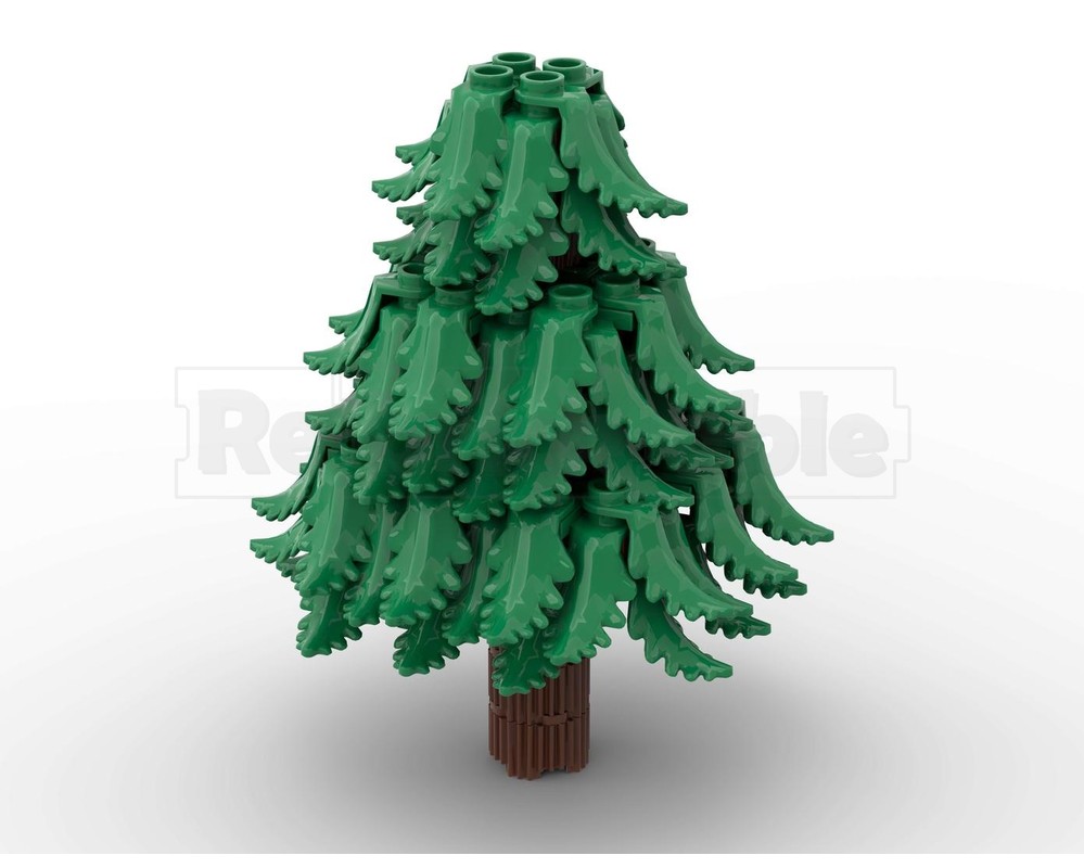 LEGO MOC Tall Tree made of Fern pieces by BrickCastleFan | Rebrickable ...