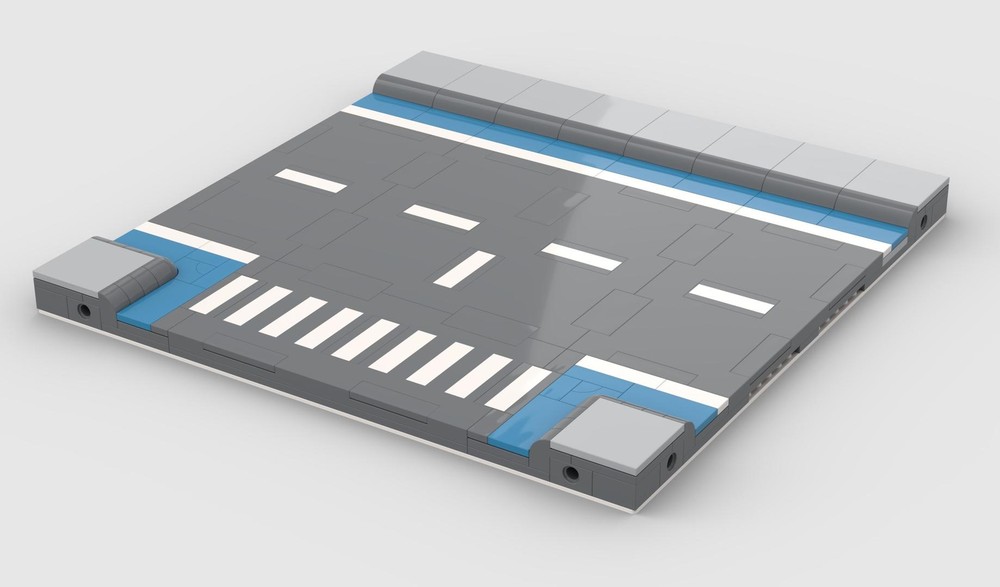 LEGO MOC Road Plate 'T' Junction by Dmctech | Rebrickable - Build with LEGO
