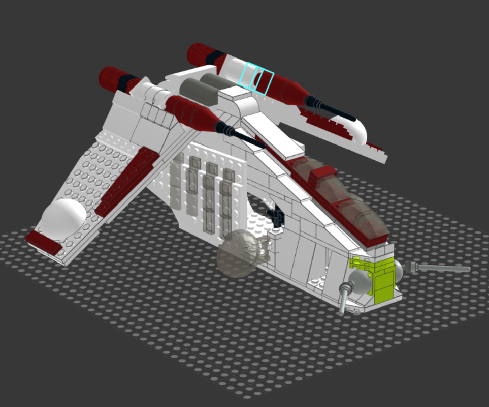 LEGO MOC-224489 Midi/Playscale Republic Gunship by Frsl | Rebrickable ...