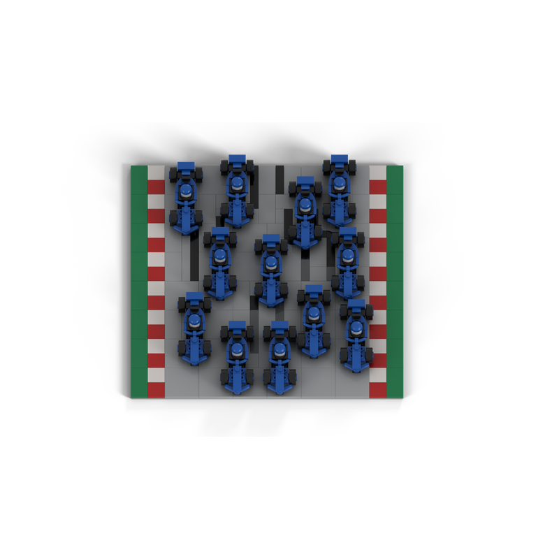 LEGO MOC F1 Collectible Race Cars Display Board (32 x 32) by TheWarHen ...