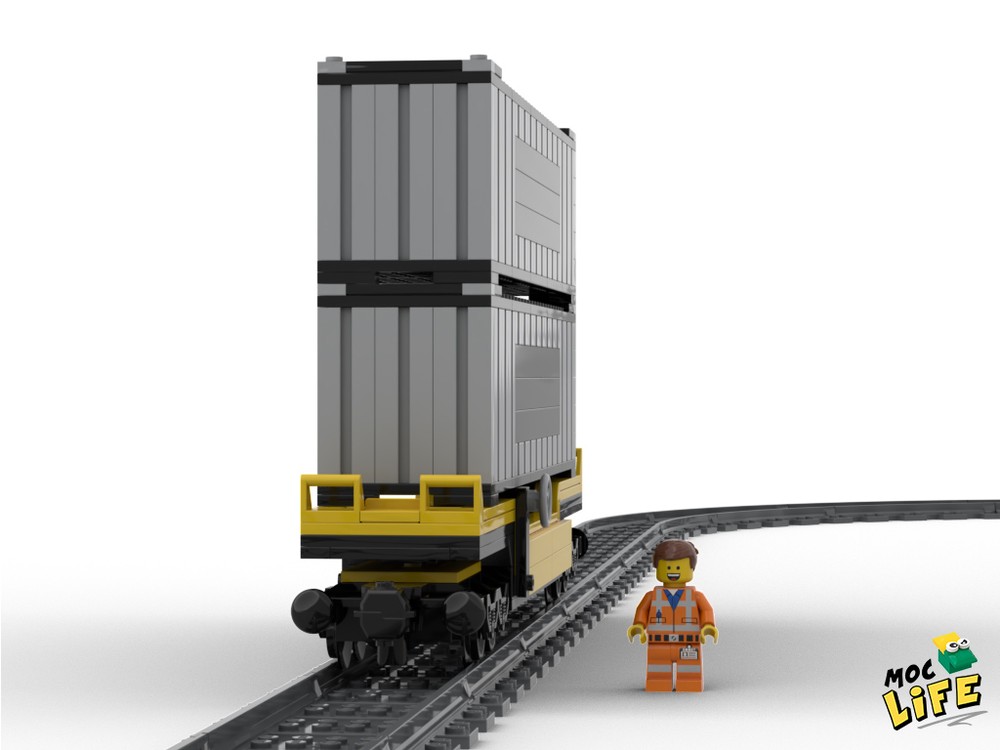 LEGO MOC-22453 Wagon train with containers by MocLife | Rebrickable ...