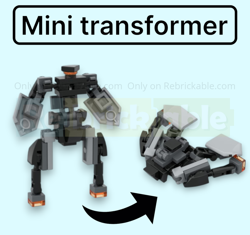 LEGO MOC Mini spacecraft Transformer by LegoBuildo | Rebrickable ...