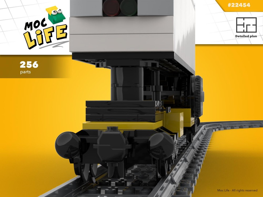 Lego Moc Wagon For Trailor Container By Moclife Rebrickable Build