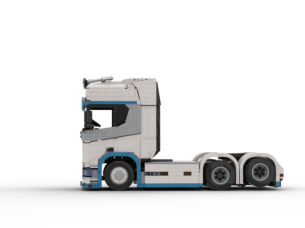 LEGO MOC SCANIA 770s 6x2 truck（tractor blue and white） by LingKong | Rebrickable - Build with LEGO