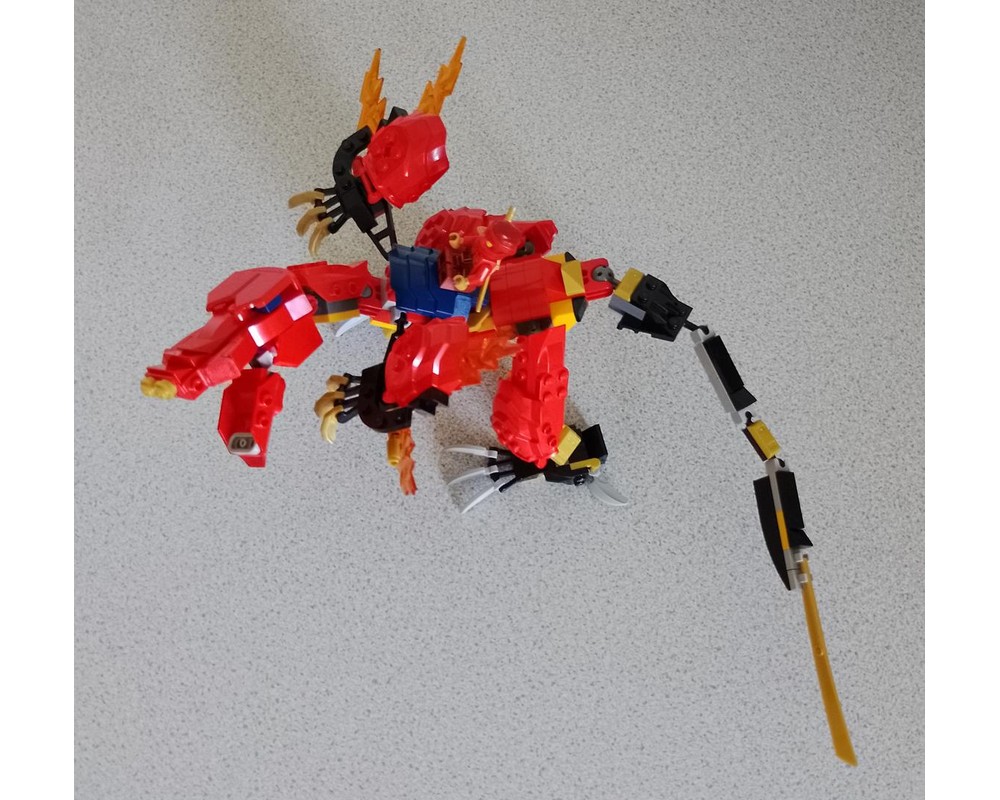 LEGO MOC Kai's Elemental Fire Dragon by ninjaroo66 | Rebrickable ...