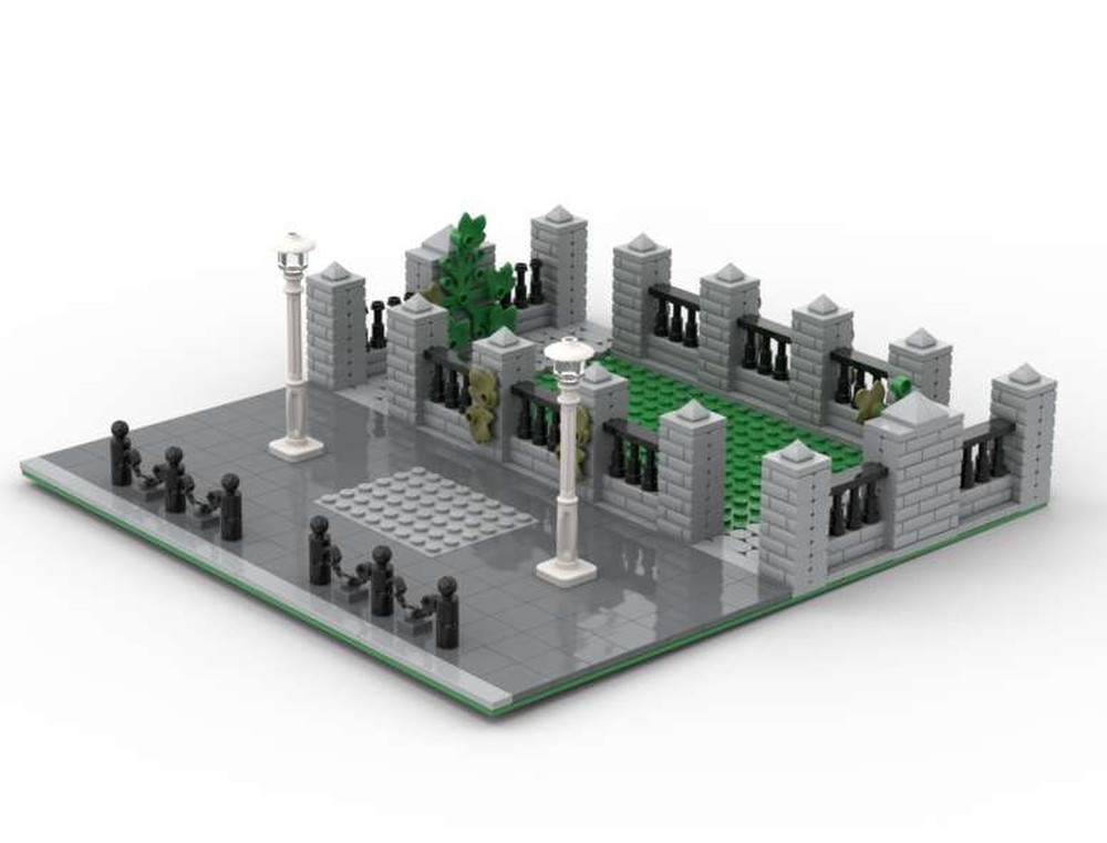 LEGO MOC Kiosk street base with park by secondmessybrick | Rebrickable ...