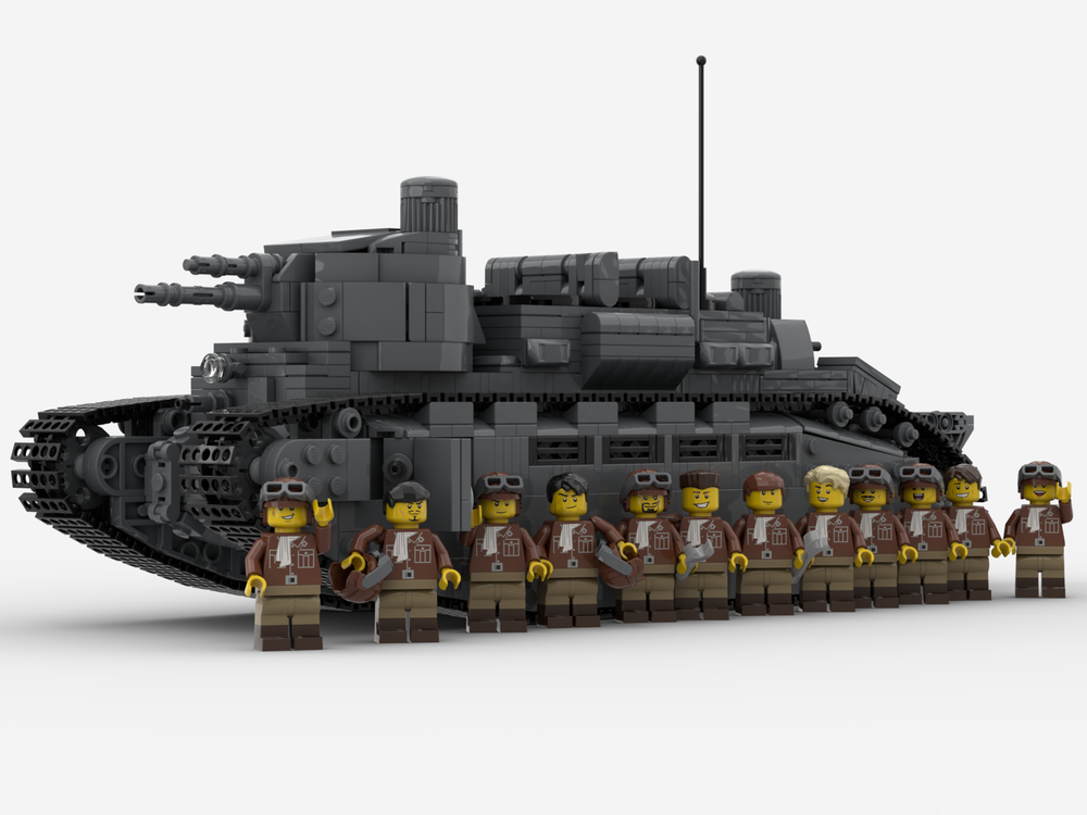 LEGO MOC WW1 Char 2C French Tank by NLBricks | Rebrickable - Build with ...