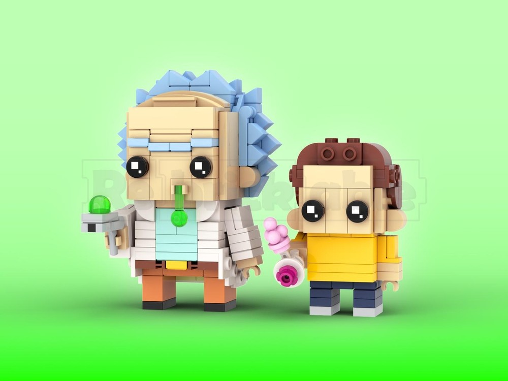 LEGO MOC Rick Sanchez & Morty Smith Brickheadz LEGO MOC - Rick and ...