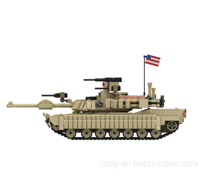 LEGO MOC M1A2 SEPV3 Abrams US MBT 1/35 Scale by Grant Williams ...